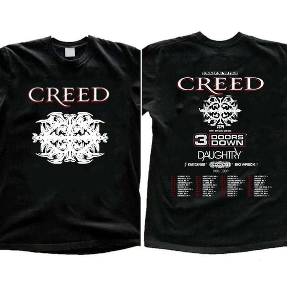 Shirts | Creed 224 Tour Summer Of 99 Tour Shirt Creed Band Shirt 2 ...